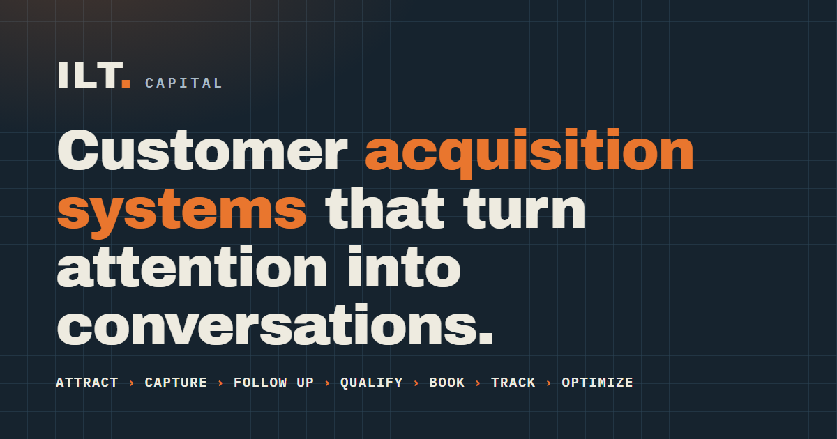 Home Service Lead Generation for Contractors | ILT Capital